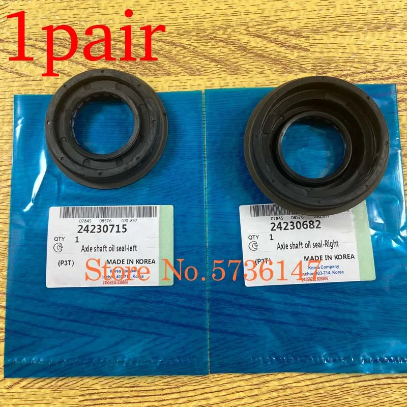 One Pair Engine Drive Shaft Seal Right Left Side 6at For Chevrolet ...