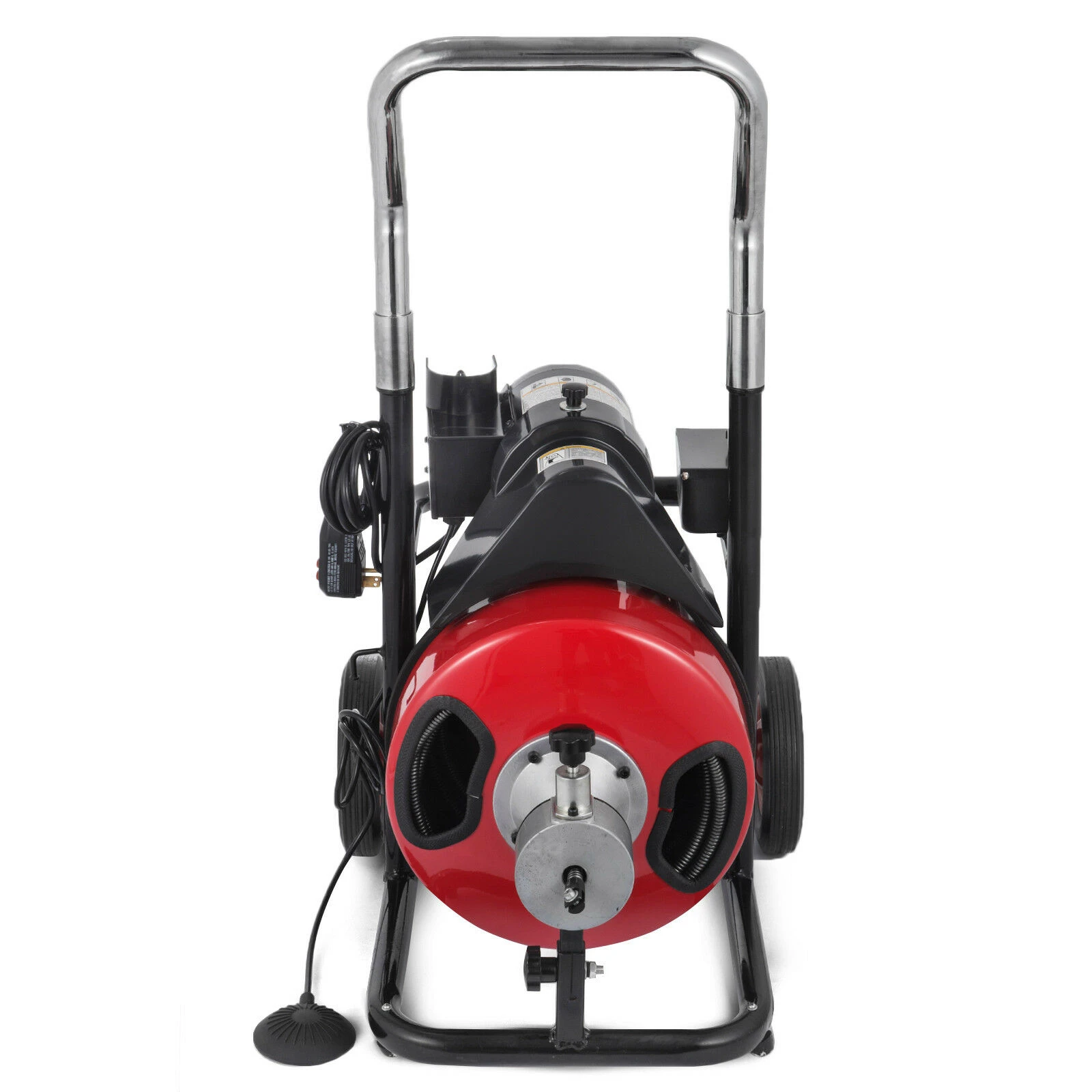 50ft x 1/2'' Drain Auger Pipe Cleaner Machine Local Snake Sewer Clog W ...