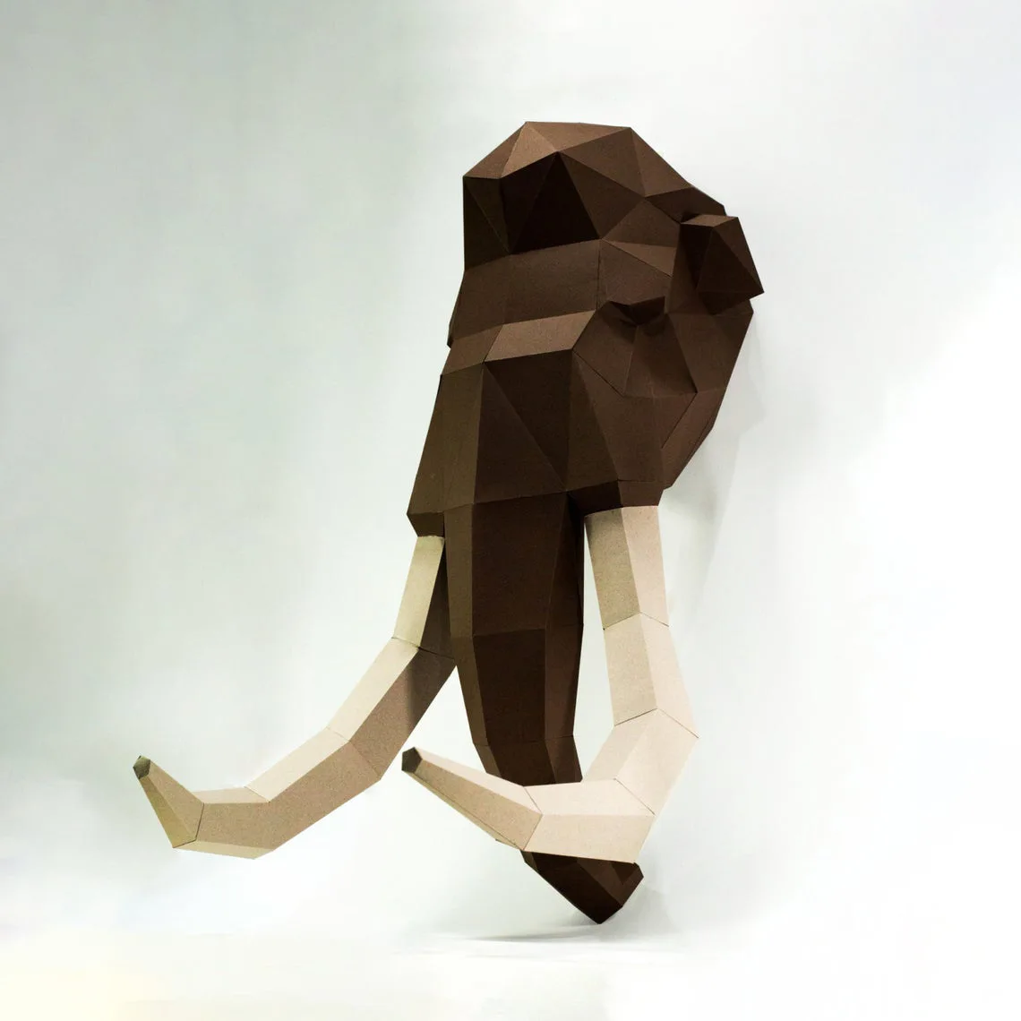 Wall-Art-Mammoth-Head-3D-Paper-Model-Animal-Sculpture-Mammoth ...