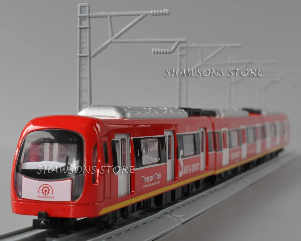 1:87 Scale Diecast Train Model 65cm Locomotive & Carriage Rail Station ...