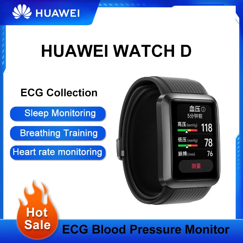 New Huawei Watch D Wrist Ecg Blood Pressure Recorder Intelligent Blood ...
