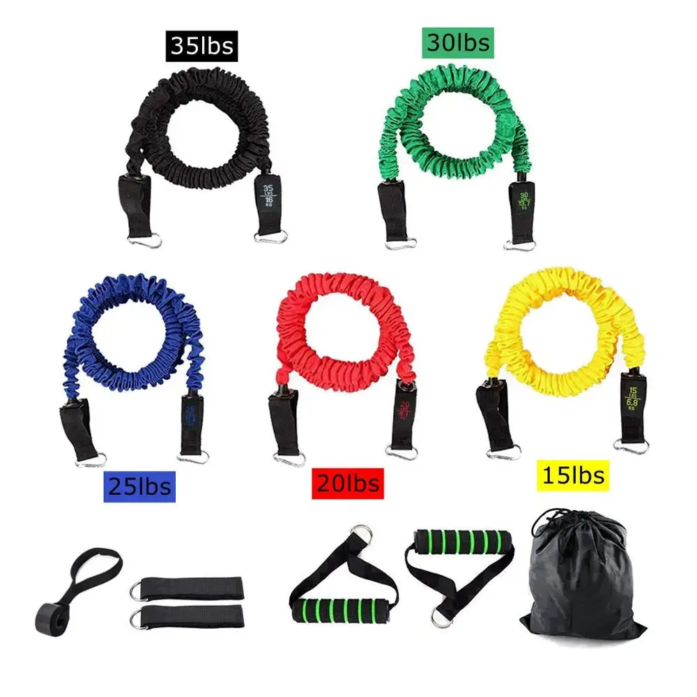 Fitness Elastic Pull Up Resistance Bands Workout Set Exercise Yoga ...