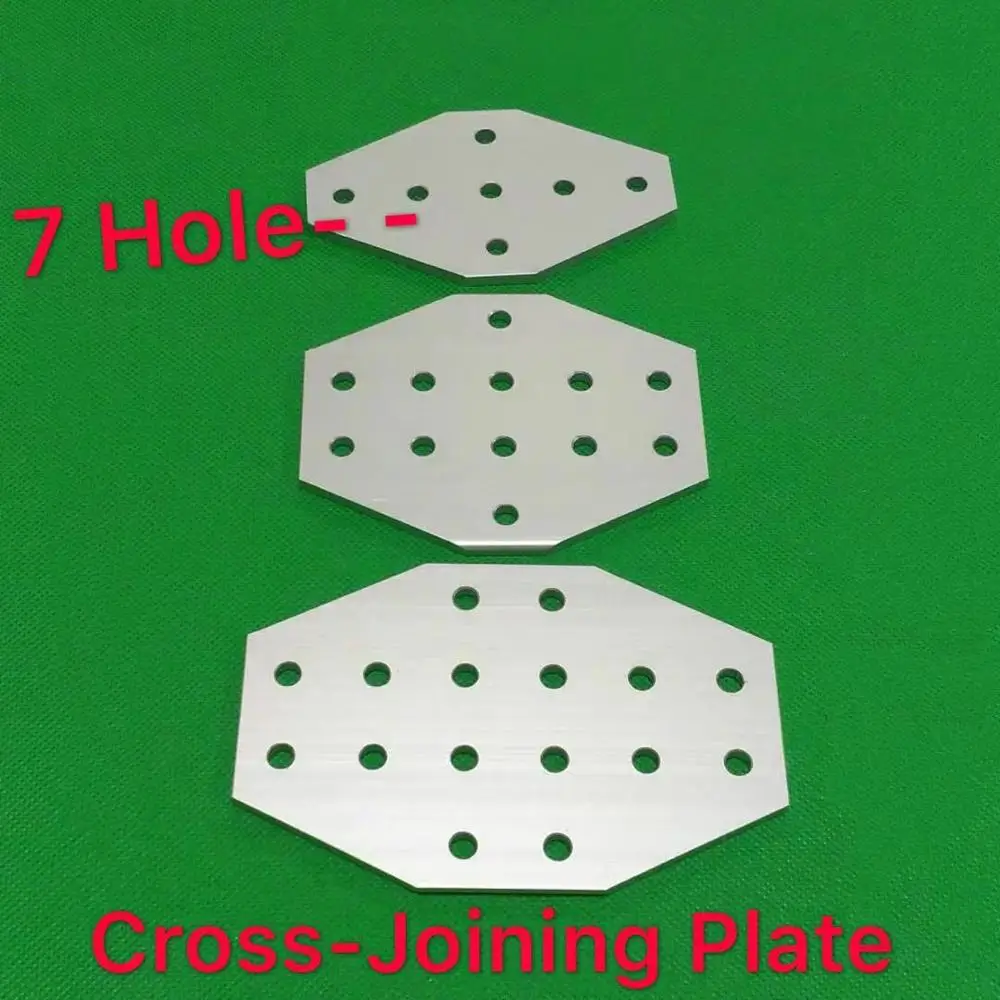 7 Hole Cross Type 2020 3030 4040 4545 Connection Plate Corner Bracket ...
