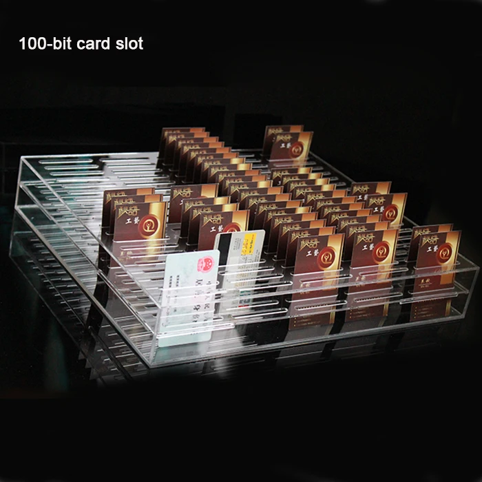 100 Bit Acrylic Price Credit Namecard Organizer Box Stand Card ...