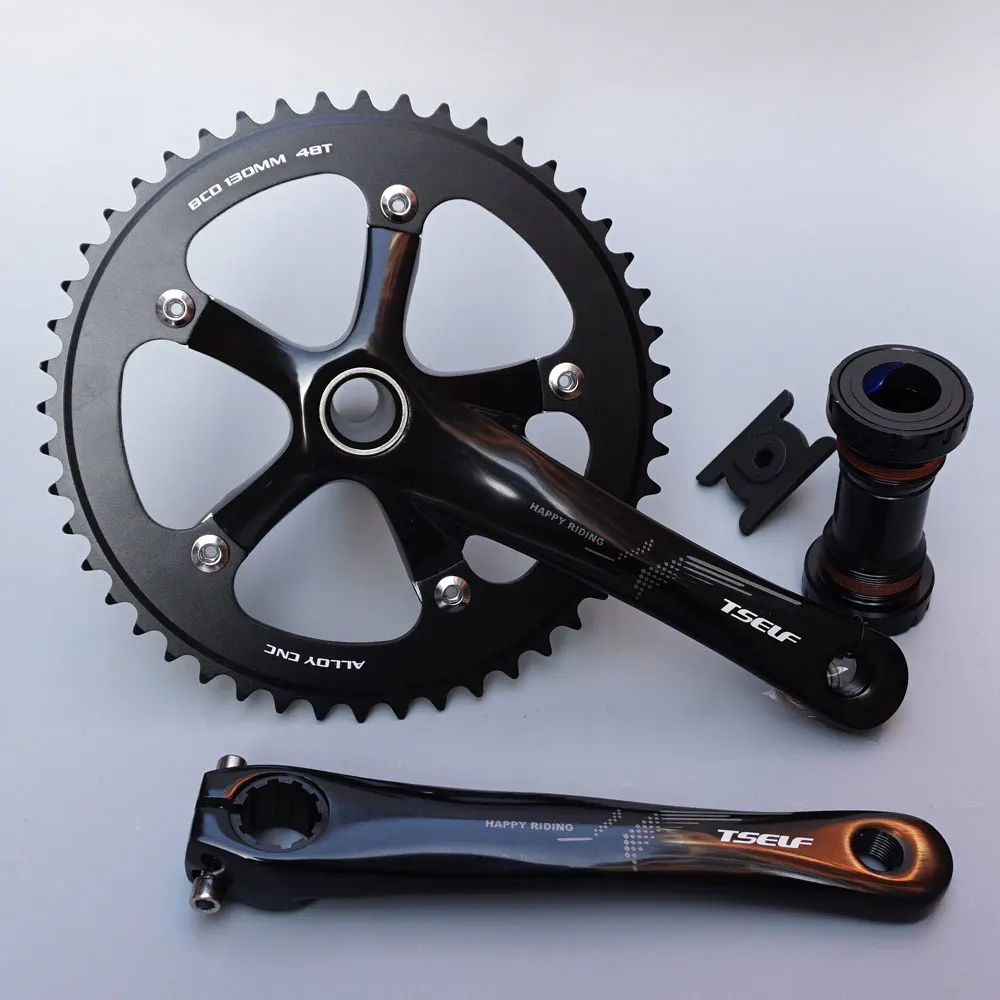 Fixie Bike Hollow Integration Crankset Racing Street Crankset Hollow Al ...