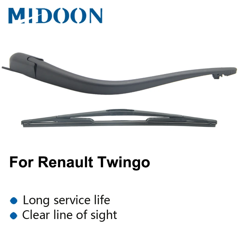 Midoon Wiper 12" Rear Wiper Blade & Arm Set Kit For Renault Twingo Mk1 ...