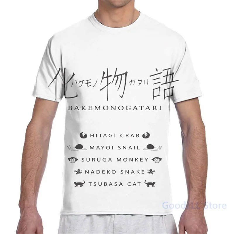 Bakemonogatari capítulos das mulheres dos homens T Shirt all over print fashion girl t shirt do ...