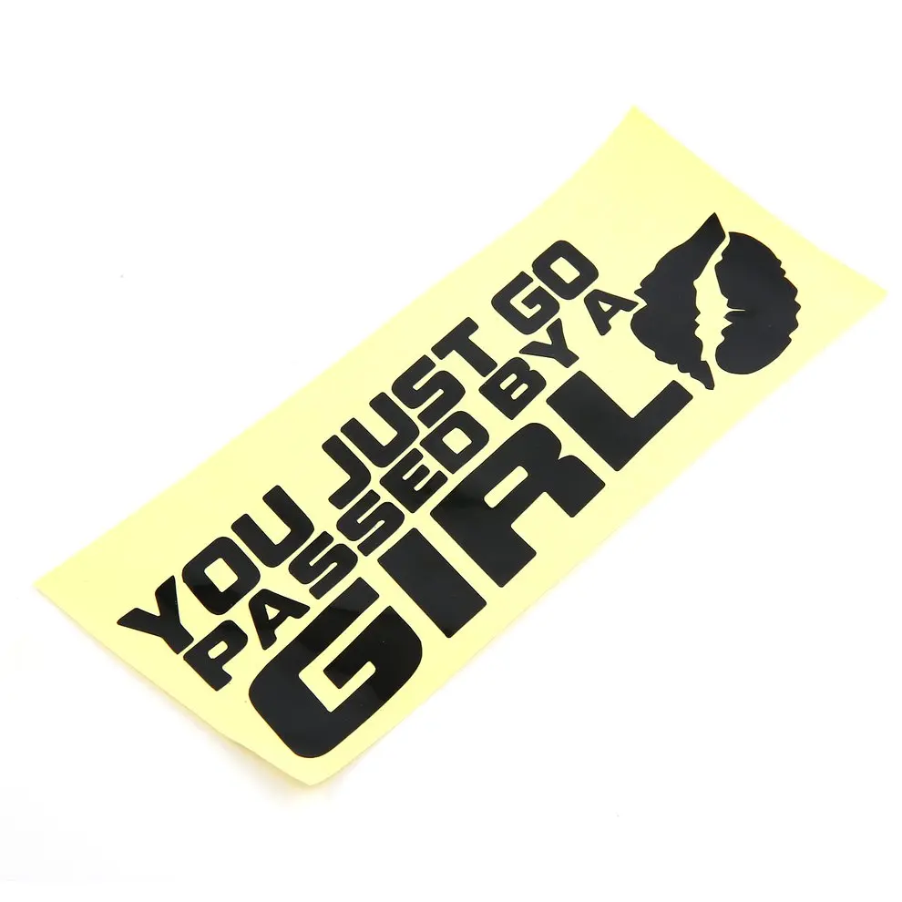Waterproof Reflective Stickers Funny YOU JUST GOT PASSED BY A GIRL Car ...