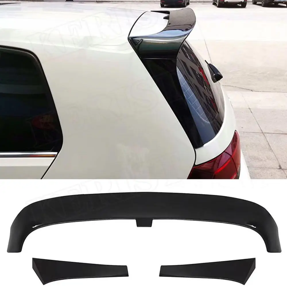 ABS Gloss Black Rear Wing Side Spoiler Lip for Volkswagen Golf 7 MK7 ...
