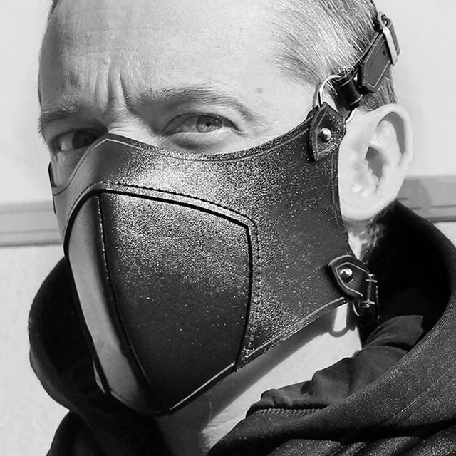 Leather Motorcycle Face Mask