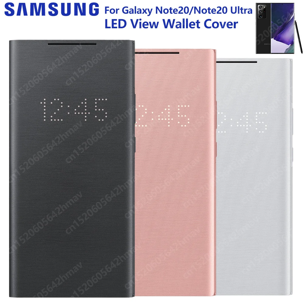 100% Original Samsung Galaxy Note20 Ultra 5G LED Wallet Cover EF ...