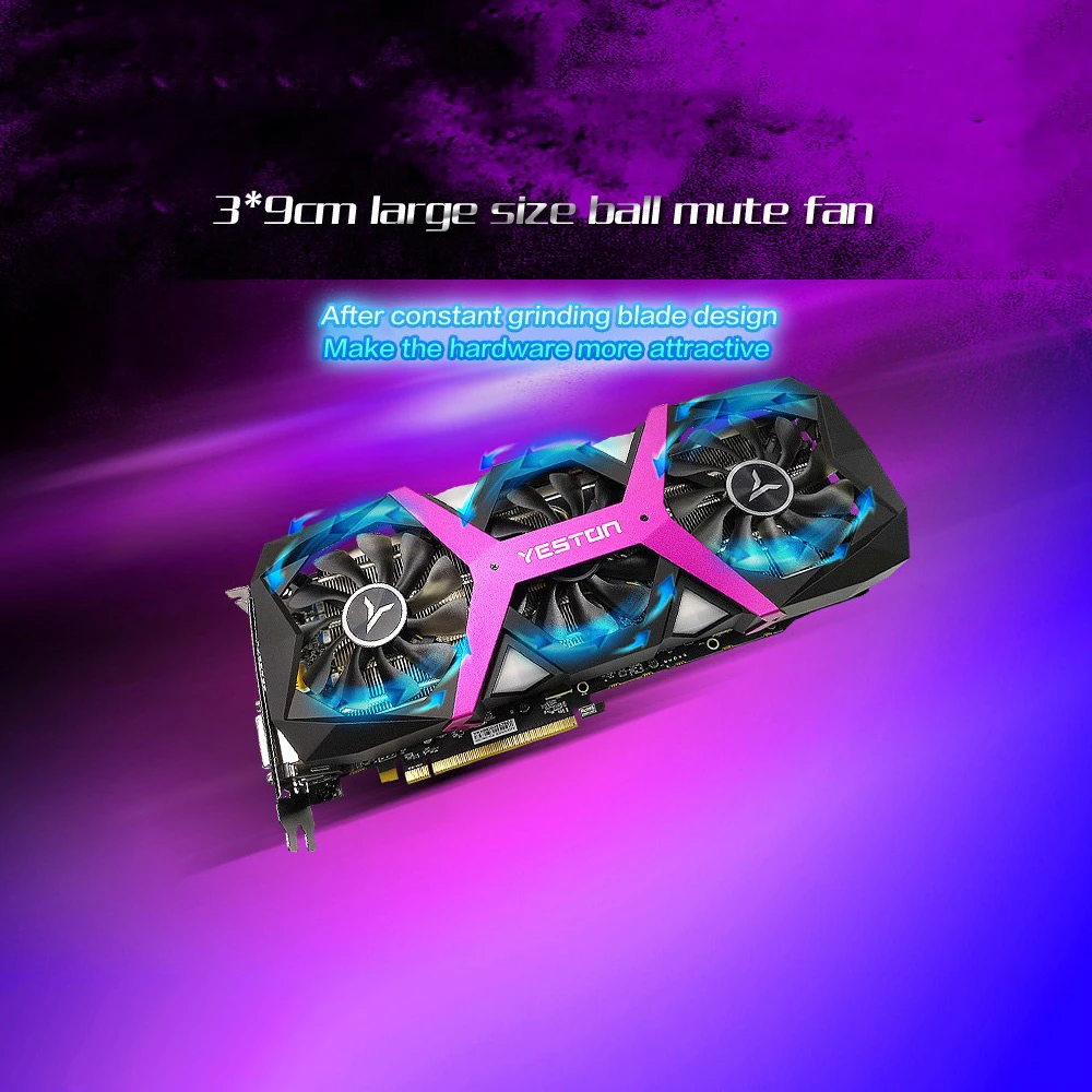 Yeston RX590 8GD5 Graphics Card Game Master Computer Game Desktop ...