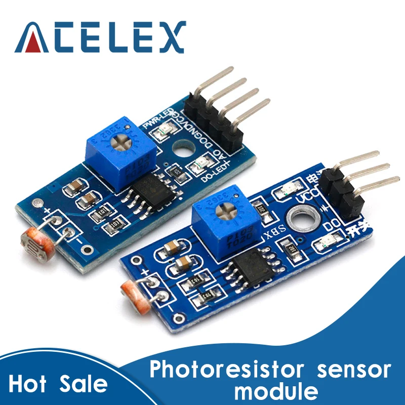 LM393 4pin Optical Sensitive Resistance Light Detection Photosensitive ...