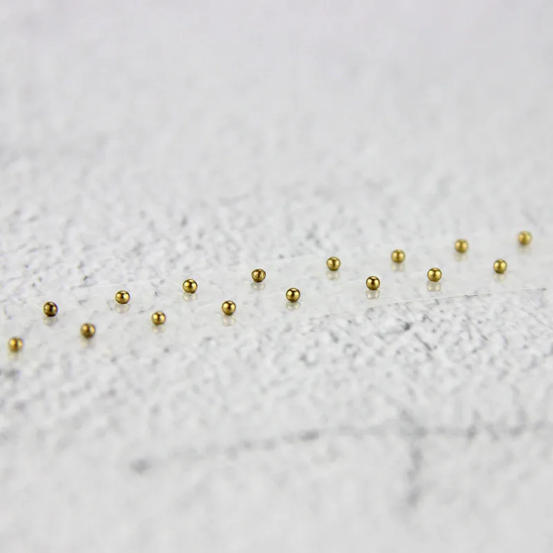 Clear-Tape-24k-Gold-plated-Magnetic-Bead-Ear-point-application ...