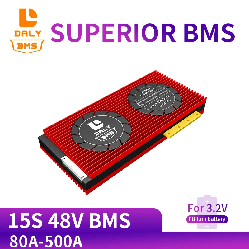 3.2v Lifepo4 15s Bms 48v 80a 100a 120a 150a 250a 18650 Pcm Battery ...