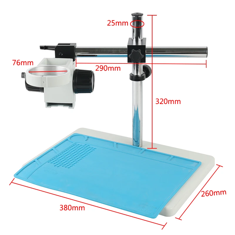 Lab Adjustable Boom Table Working Stand Holder 76mm Ring Holder+ ...
