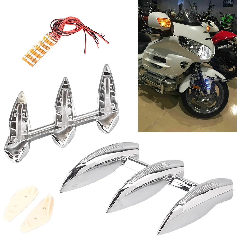 Gold-Wing-Fork-Tower-Accents-Motorcycle-Chrome-Decoration-Trim-For ...