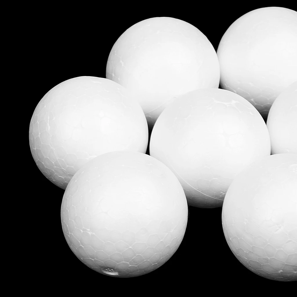 10Pc-90mm-SOLID-Polystyrene-Balls-Foam-Styrofoam-Modelling-Craft ...
