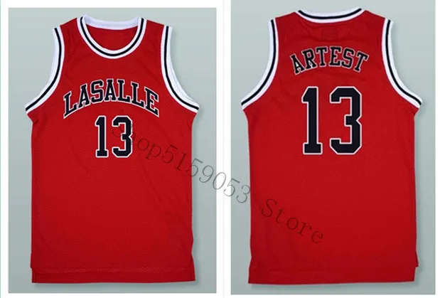 Metta World Peace Ron Artest 13 La Salle Academy Basketball Jersey ...