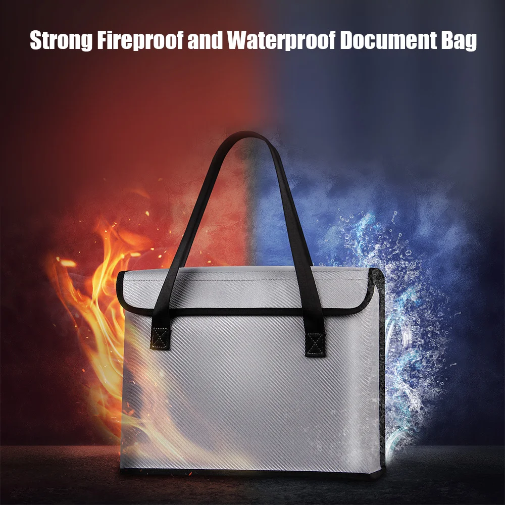 Fireproof Document Bags Waterproof Liquid Silicone Material Heat ...