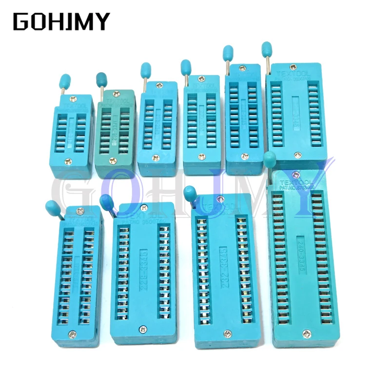 1PCS 2.54MM IC lock seat socket Test Universal ZIF sockets 14Pin 16Pin ...