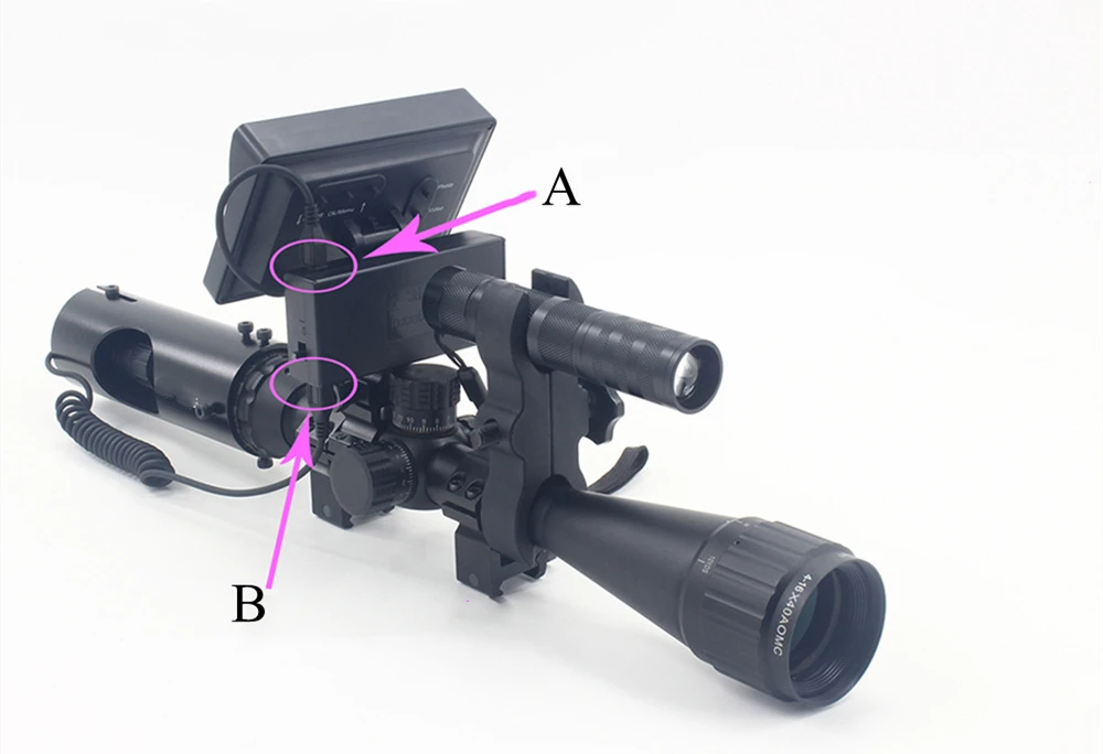 Rifle Night Vision 300m Darkness Range Zoom 850nm Laser IR Shockproof ...