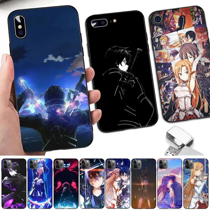 Anime-Sword-Art-Online-SAO-Phone-Case-for-iPhone-11-12-13-mini-pro-XS ...