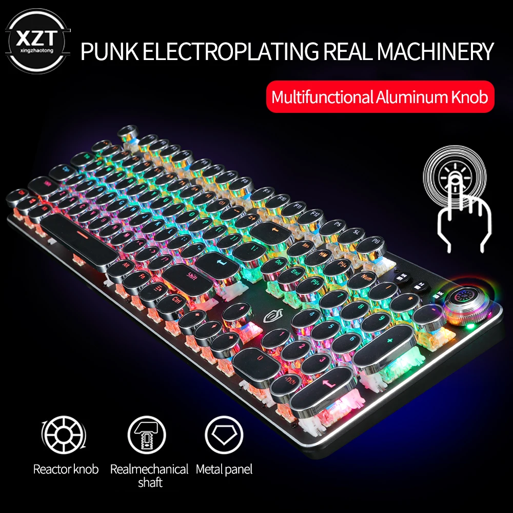 Retro-Punk-Mechanical-Keyboard-Gamer-Keyboard-Backlit-Keyboard-Punk ...