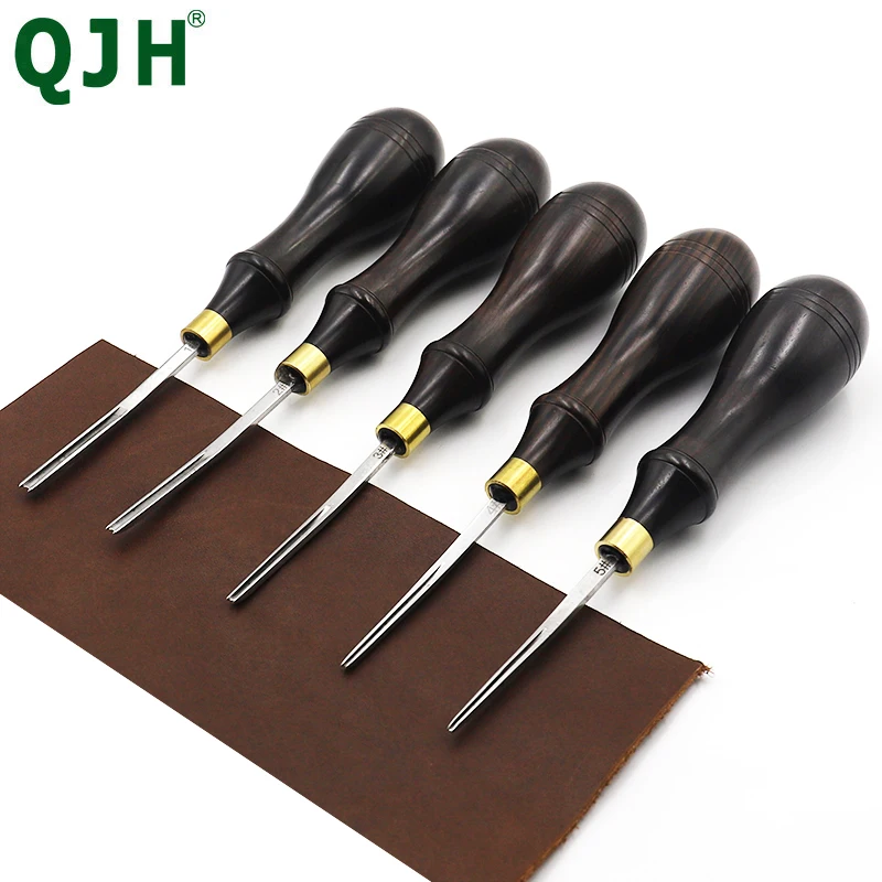 QJH Leather Edge Beveler PRO Skiving Craft Work Tools DC53 Die Steel ...