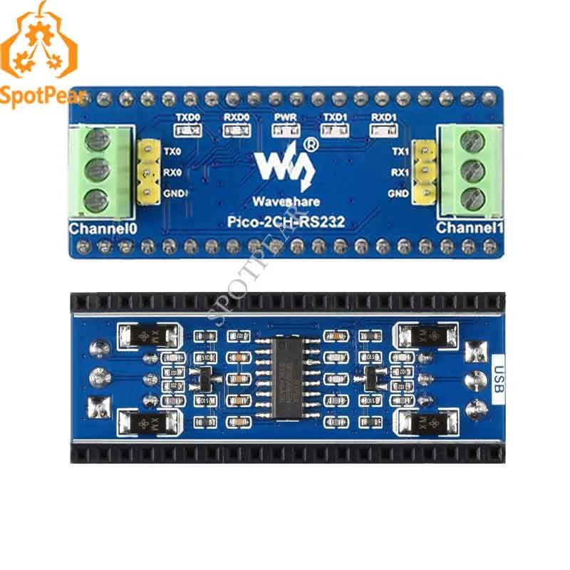 라즈베리 파이 피코 2 채널 RS232 모듈, SP3232EEN 트랜시버, UART RS232|데모 보드| - AliExpress