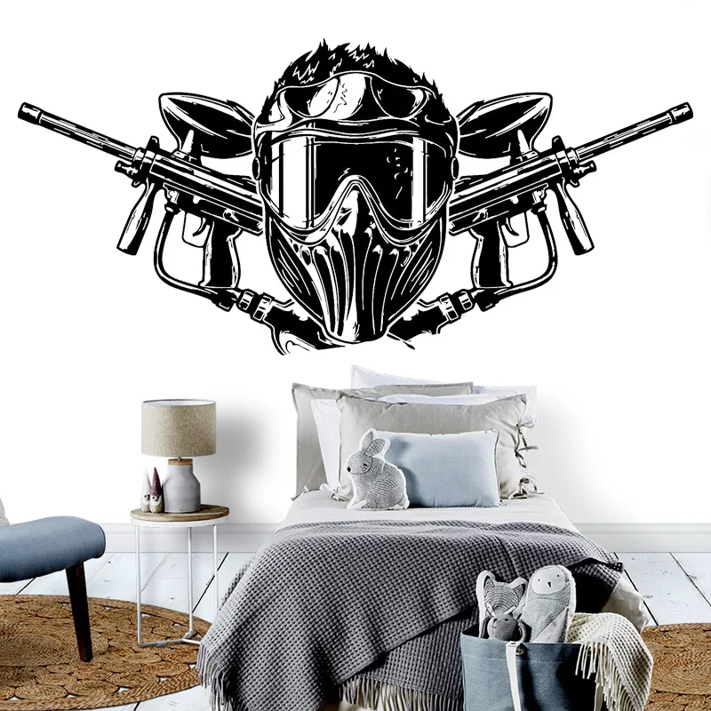 Paintball Wall Cool Bedroom Designs