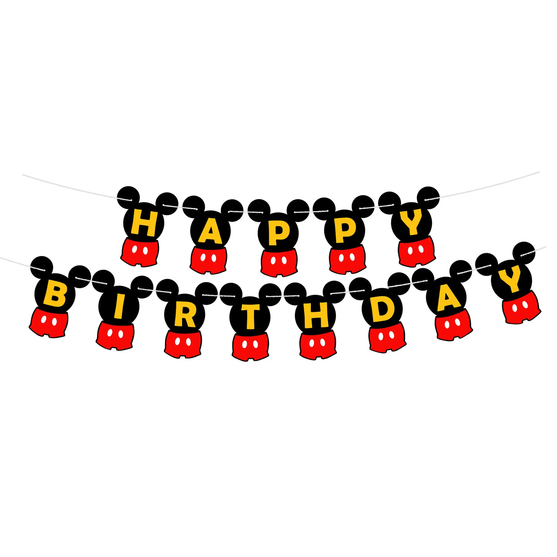 Mickey Mouse 1st Birthday Banner