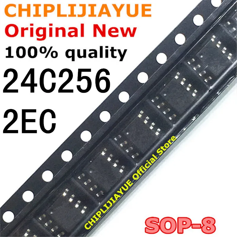 10 개 24C256 AT24C256 SOP8 AT24C256N 2EC 24C256N SU2.7 SOP 8 SMD, 뉴 오리지널 ...