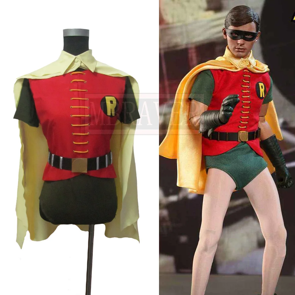 1966-Burt-Ward-Red-Robin-Superhero-Cosplay-Costume-Halloween-Christmas ...