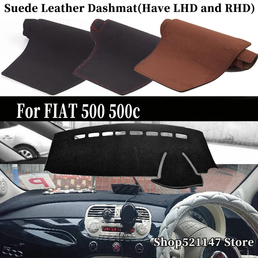 Accessories Car styling Suede Leather Dashmat Dashboard Cover Dash Mat ...