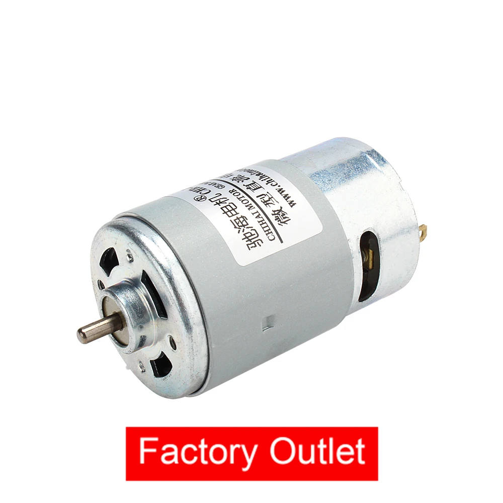 CHR-RS555 DC6V 12V 24V DC Motor Ball Bearing Motor 16000RPM/8000RPM ...