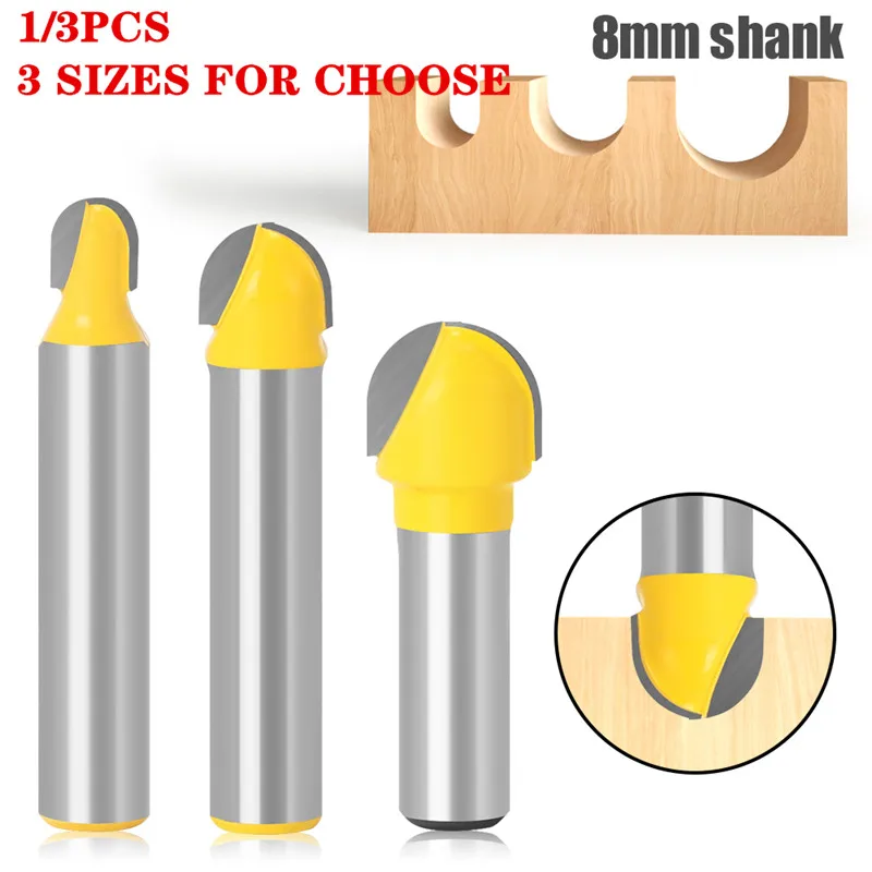 1/3Pc 8mm Shank Double Edging Router Bits For Wood Cove Box Bit ...