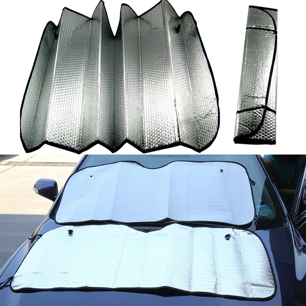 Silver Car SUV Windshield Windscreen Sun Shade Sunshade Visor ...