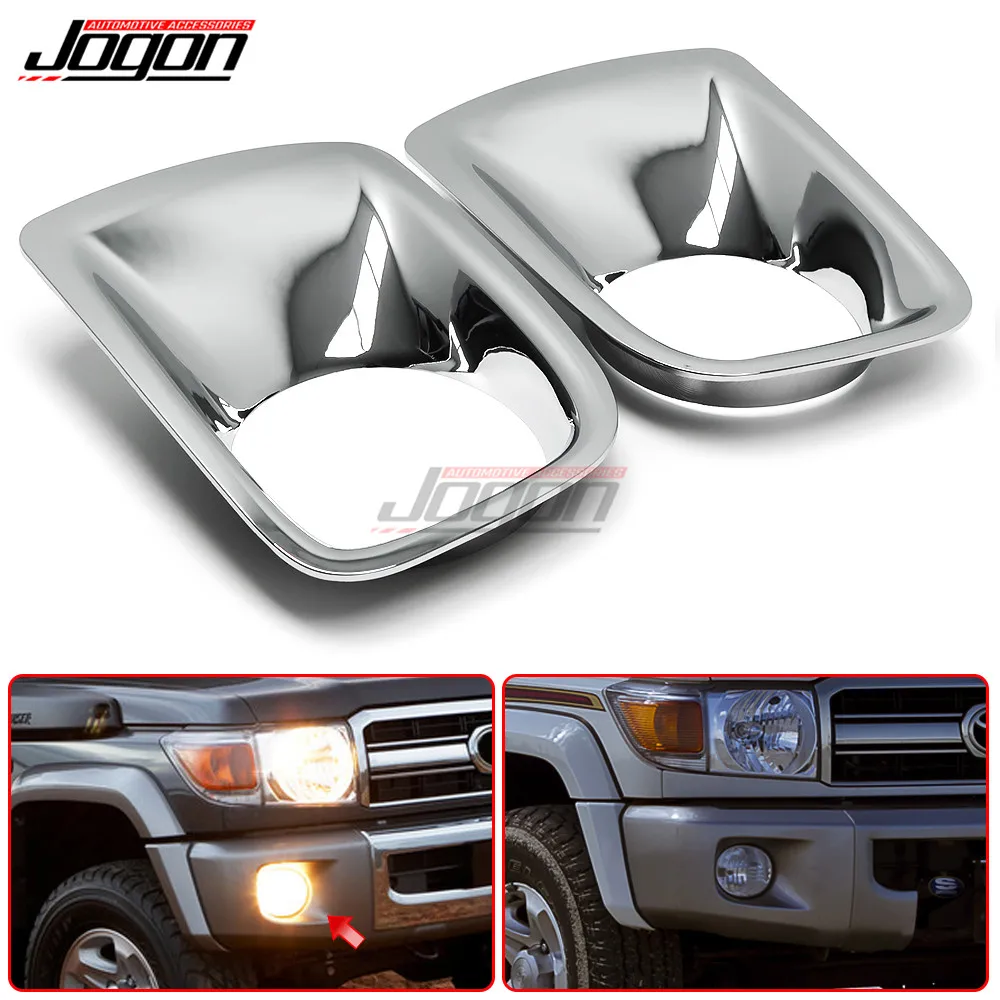 Car-Styling-ABS-Chrome-Car-Front-Fog-Light-Protection-Cover-For-Toyota ...