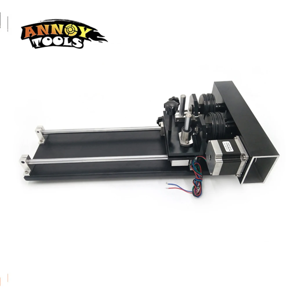 CNC Router Roller Rotation Axis Chuck Rotary with 2 Phase Stepper Motor ...