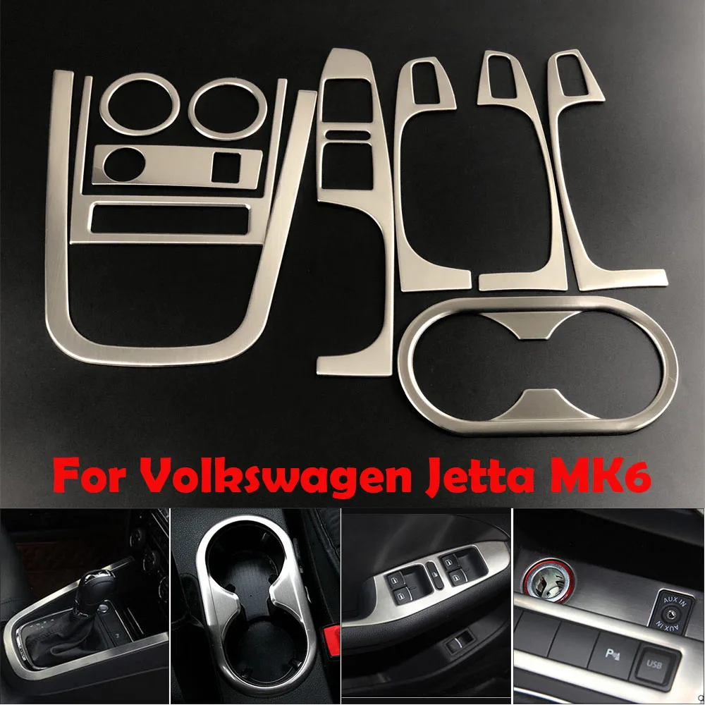 For Volkswagen Jetta MK6 Car Accessories USB AUX Panel Gearbox Window ...