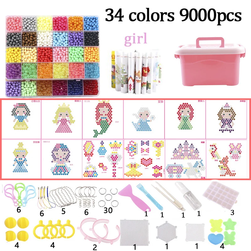 Water-Mist-DIY-Magic-Beads-Toys-For-Children-Animal-Molds-Hand-Making ...