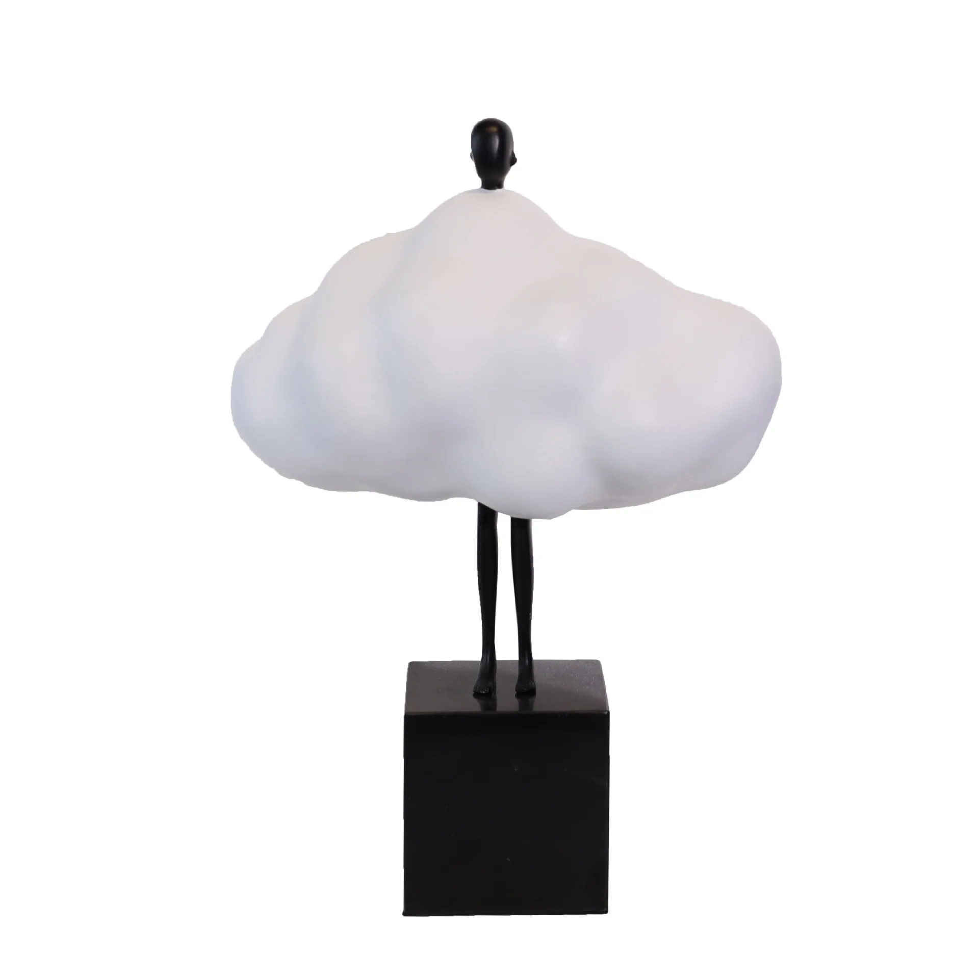 Modern-Creative-Black-and-White-Resin-Crafts-Cloud-Statue-Art-Figure ...