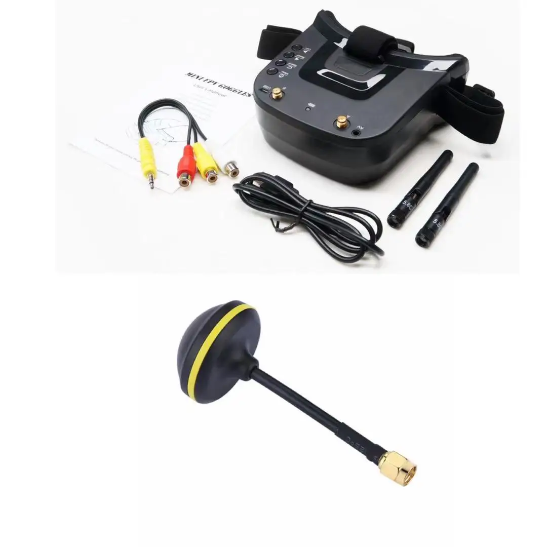 VR009 FPV Goggles Double Antennas mini w/Dual Antennas 3.7V 1200mAh Li ...