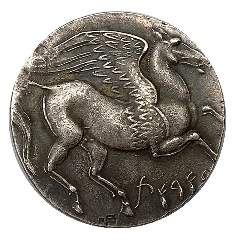 Greek-Angel-38mm-Antique-Copper-Old-Silver-Medal-Commemorative-Coin ...