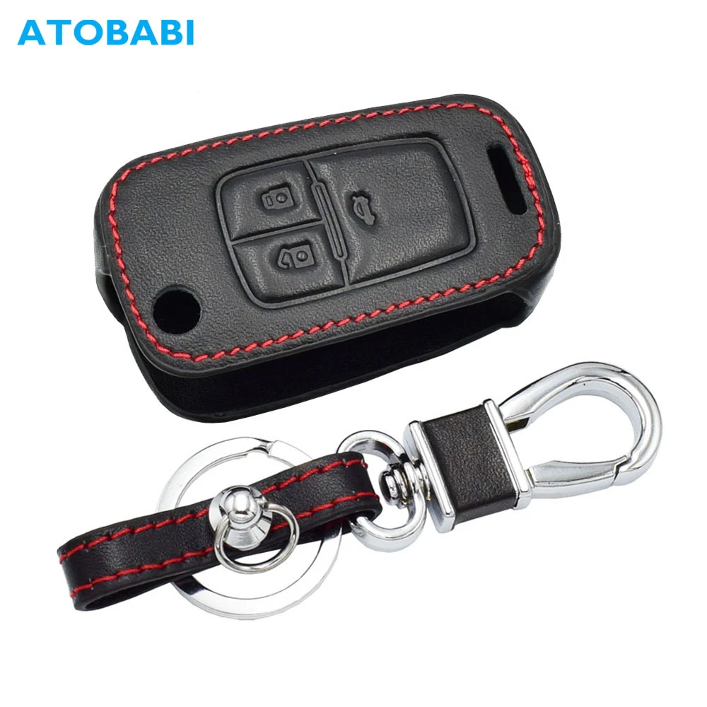 Leather Car Key Cover For Chevrolet Cruze Opel Vauxhall Mokka Buick ...