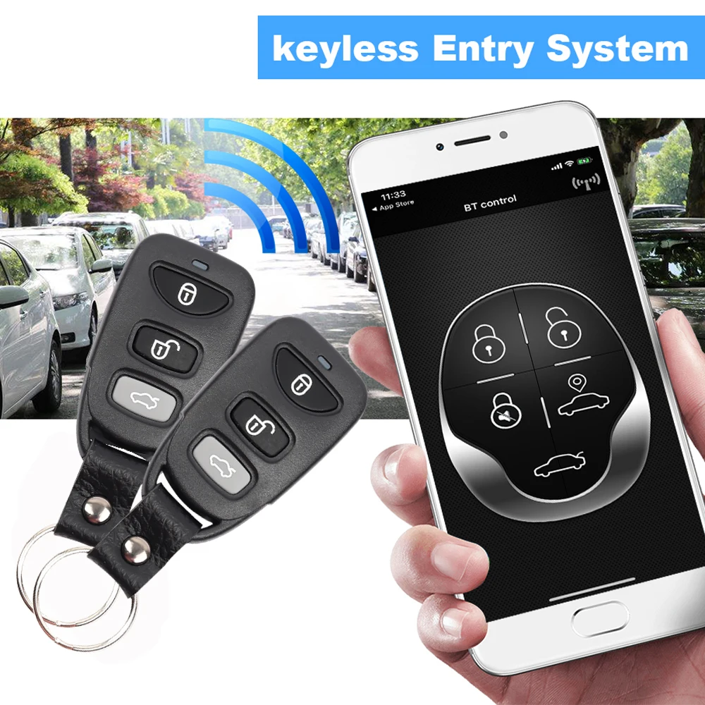 Car Universal Auto Alarm Systems Car Remote Central Kit Remote Central ...