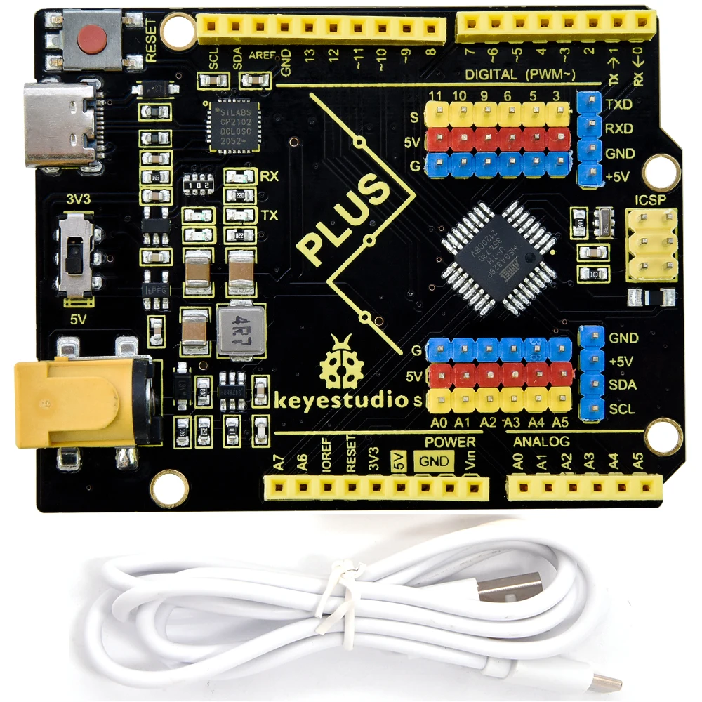 ¡Nuevo! Keyestudio Placa de Control de desarrollo PLUSUNO con interfaz ...
