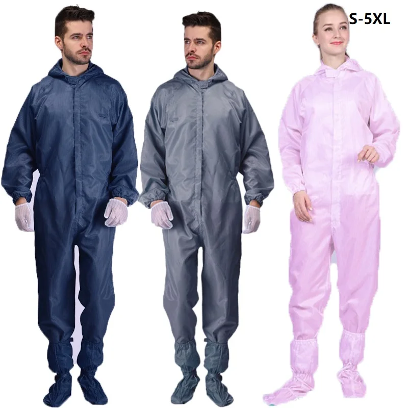 Overalls-Anti-Static-Coverall-Cleanroom-Suit-Dust-Work-Clothes ...