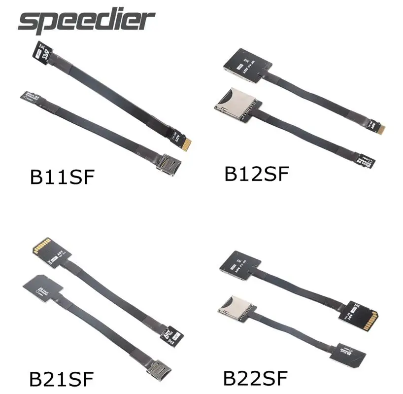 3-100cm Uhs-i Micro Sd To Sd Extension Cable Sdhc Sdxc Uhs-i Flexible ...